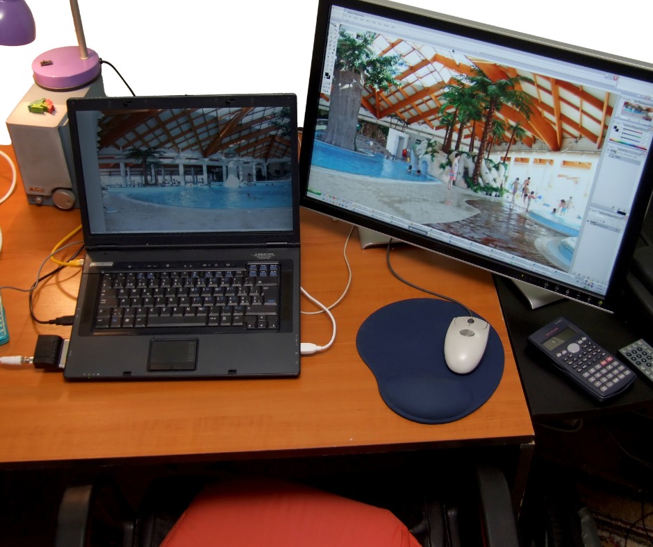 How Big Table For 2 Monitors Home Office Sutra